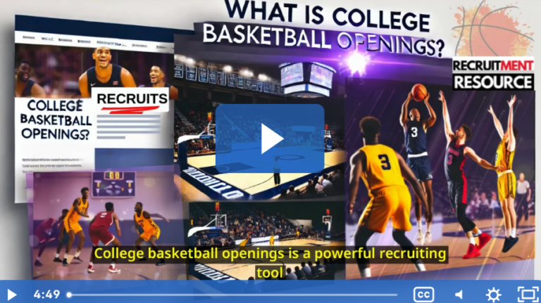 College Basketball Openings - Recruitment Resource