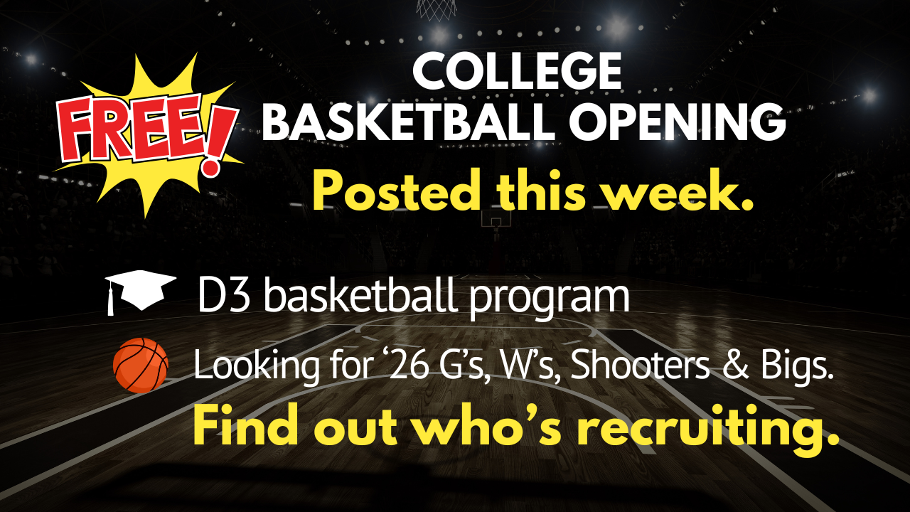 D3 OPPORTUNITIES FOR UNSIGNED MEN'S BASKETBALL